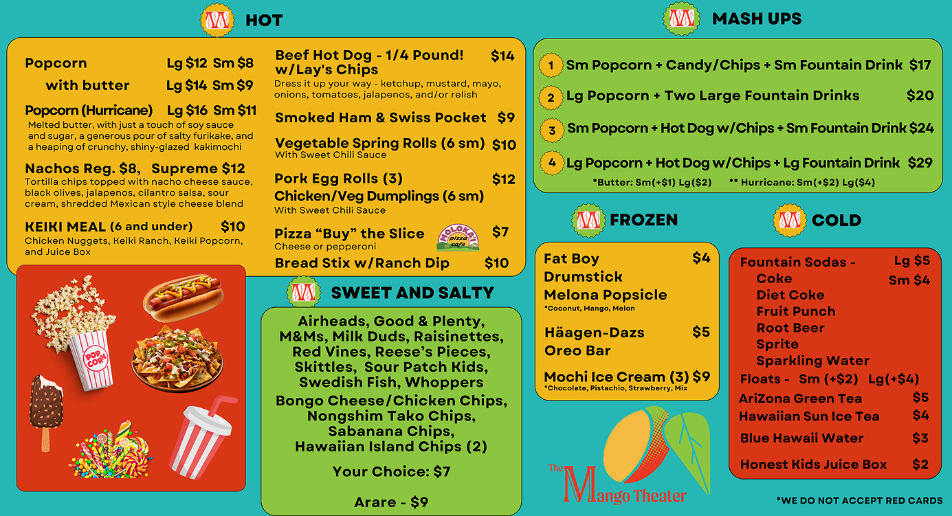 The Mango Theater | Kaunakakai, Hi - Movies, Showtimes, Concessions ...