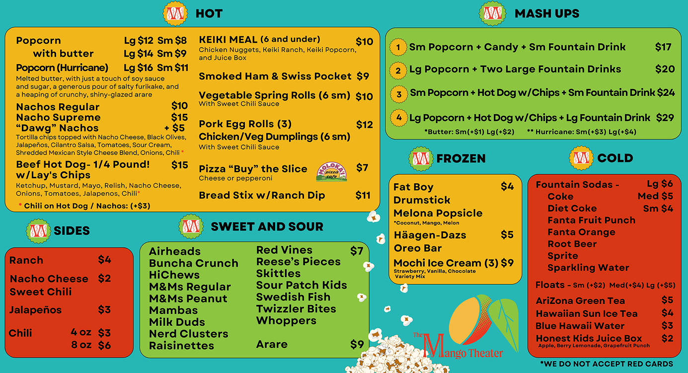 THE MANGO THEATER | KAUNAKAKAI, HI - MOVIES, SHOWTIMES, CONCESSIONS ...